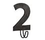 Rustic Black Number Hooks | Pottery Barn