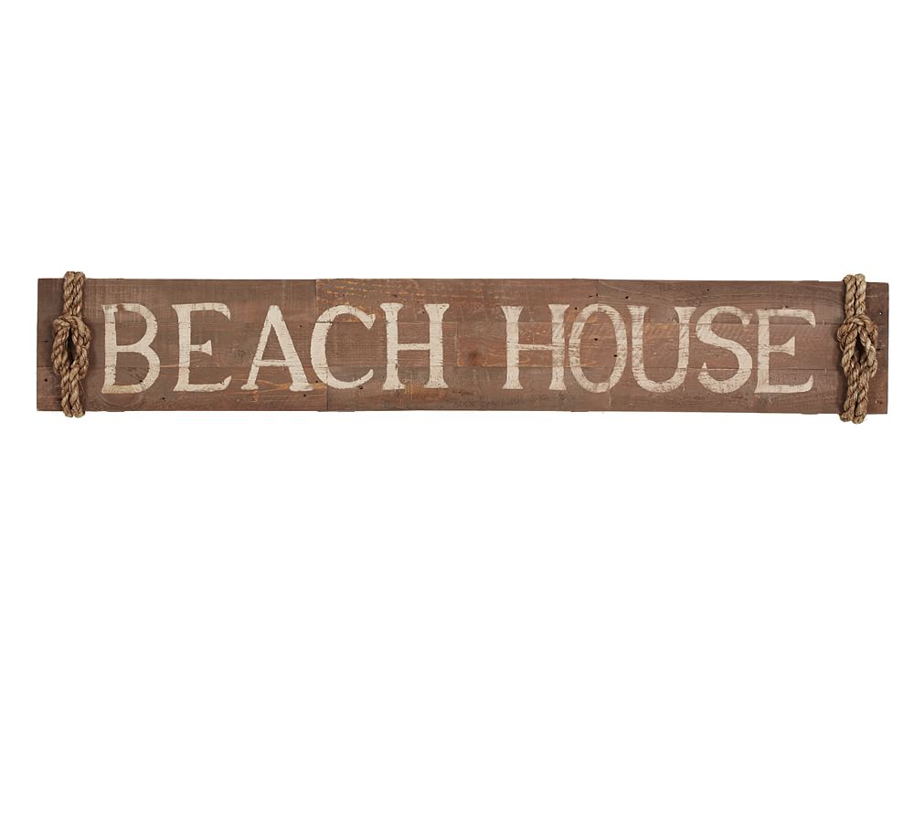 Beach House Sign | Wall Decor | Pottery Barn