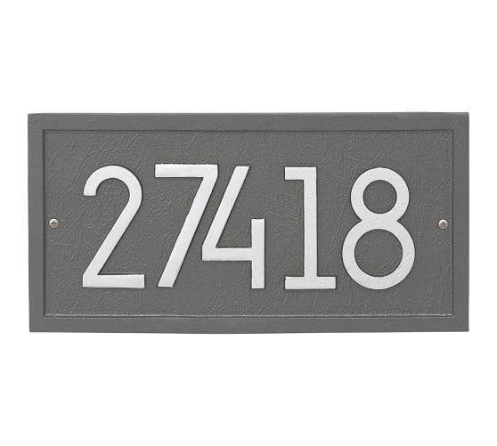 Rectangle Modern Wall Address Plaques | Pottery Barn