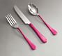 Pink Enamel 12-Piece Flatware Set | Pottery Barn