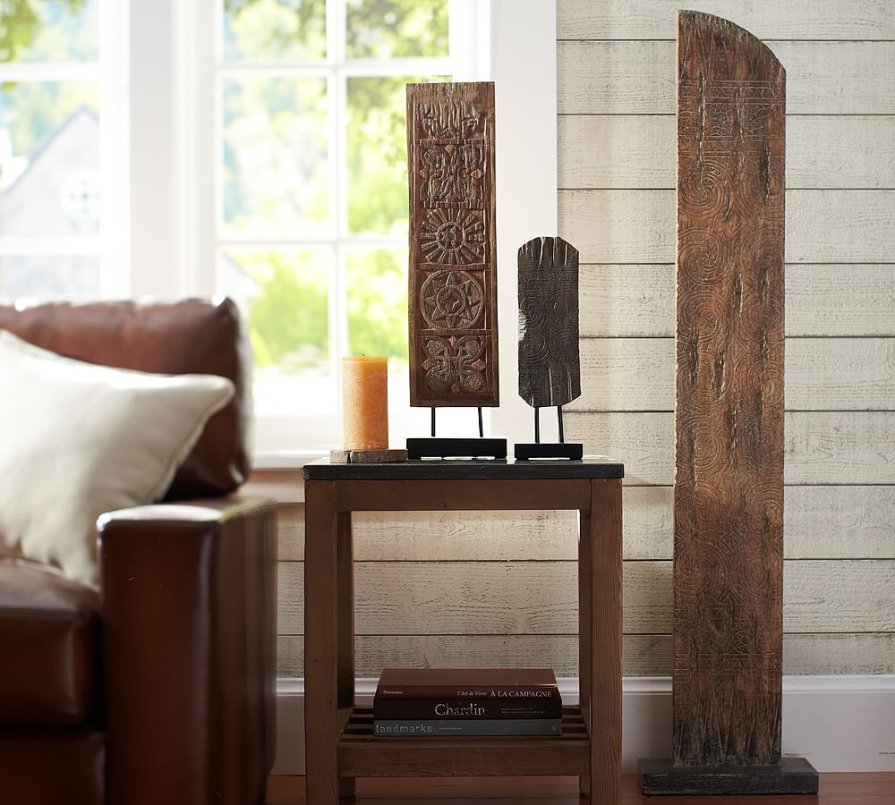 Carved Timber Stands | Pottery Barn