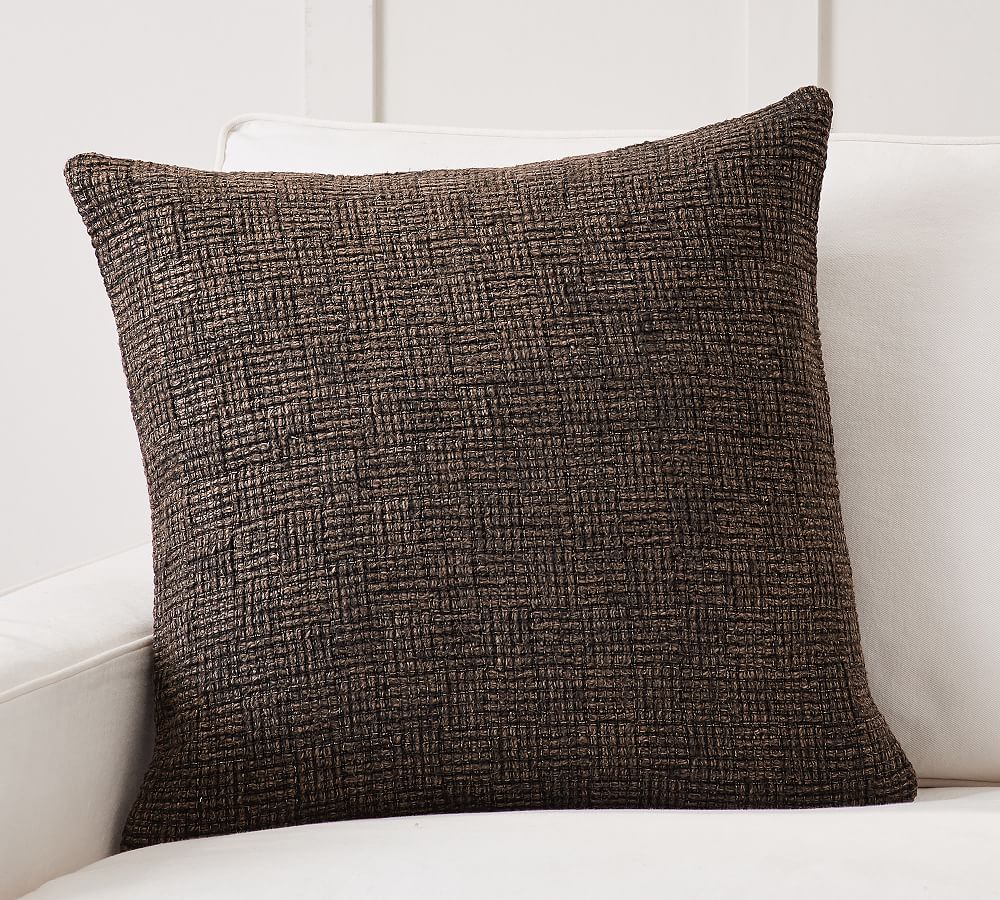 Ivy Linen Textured Pillow Cover | Pottery Barn