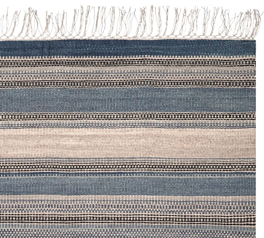 Mills Stripe Flatweave Rug Swatch | Pottery Barn