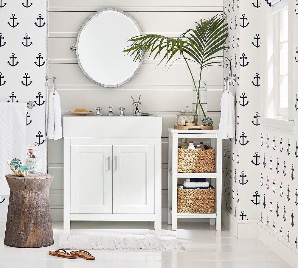 Sculpted Cable Organic Towel | Pottery Barn