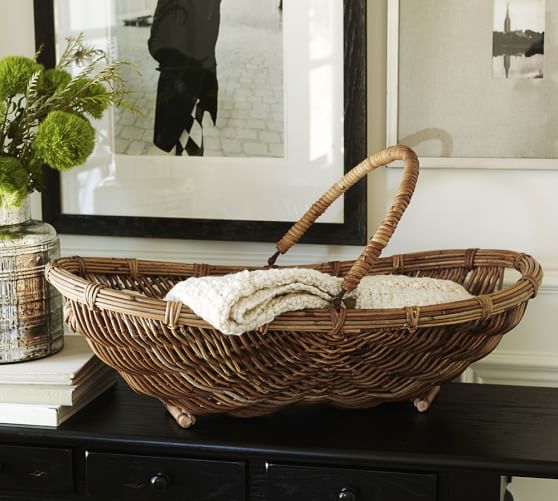 Chelsea Oblong Storage Basket | Pottery Barn