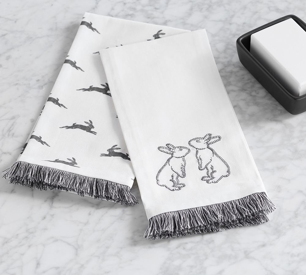 The Emily & Meritt Bunny Guest Towel | Pottery Barn