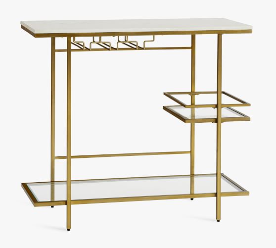 Delaney Marble Bar Console | Pottery Barn