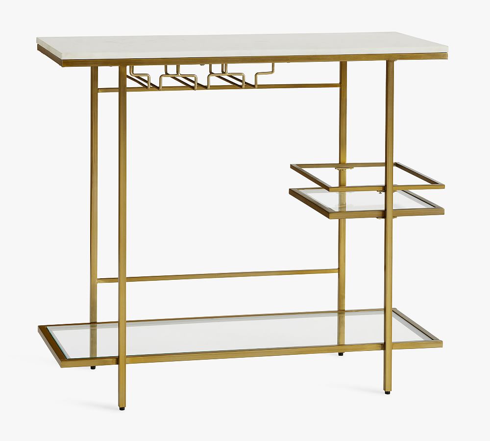 Delaney Marble Bar Console | Pottery Barn