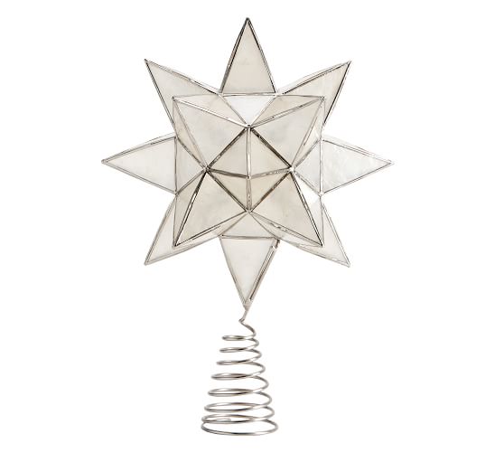 Capiz Star Tree Topper | Pottery Barn