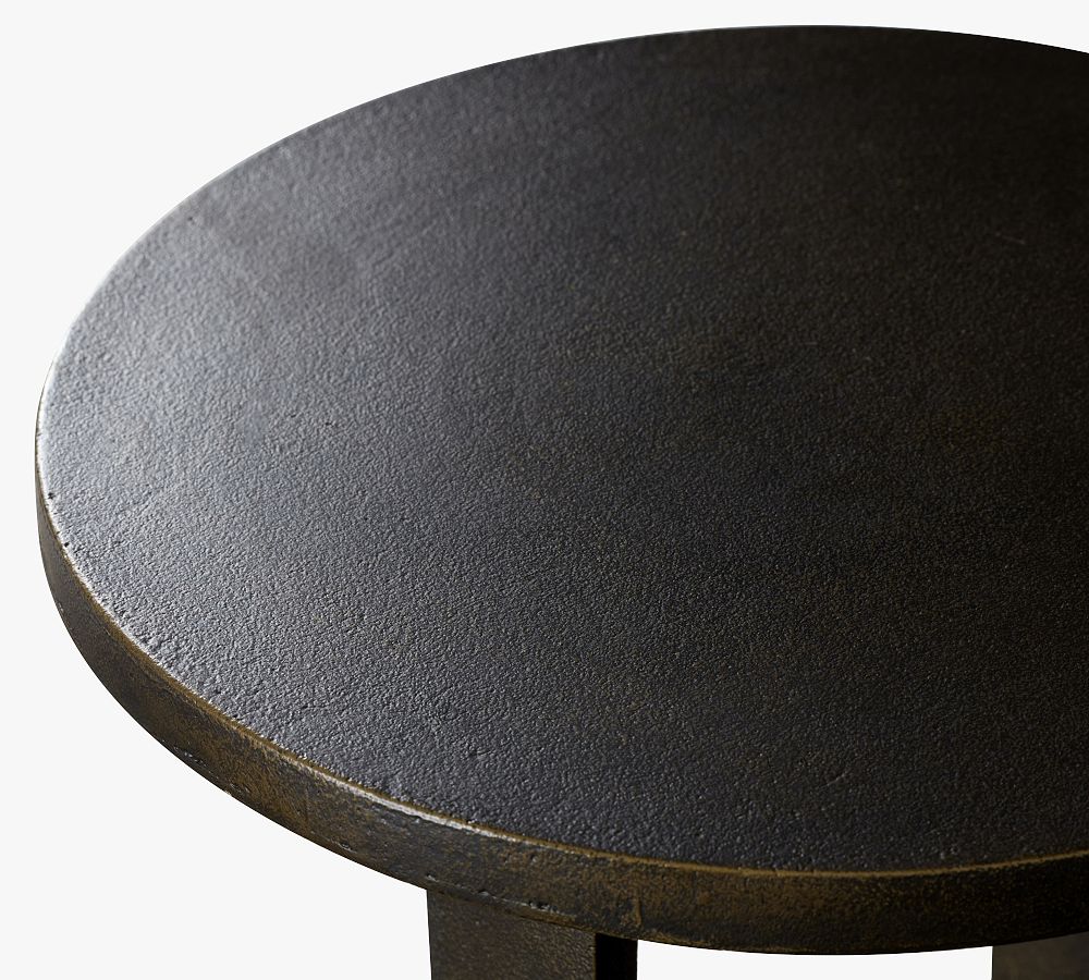 Ace Round Metal Accent Table | Pottery Barn