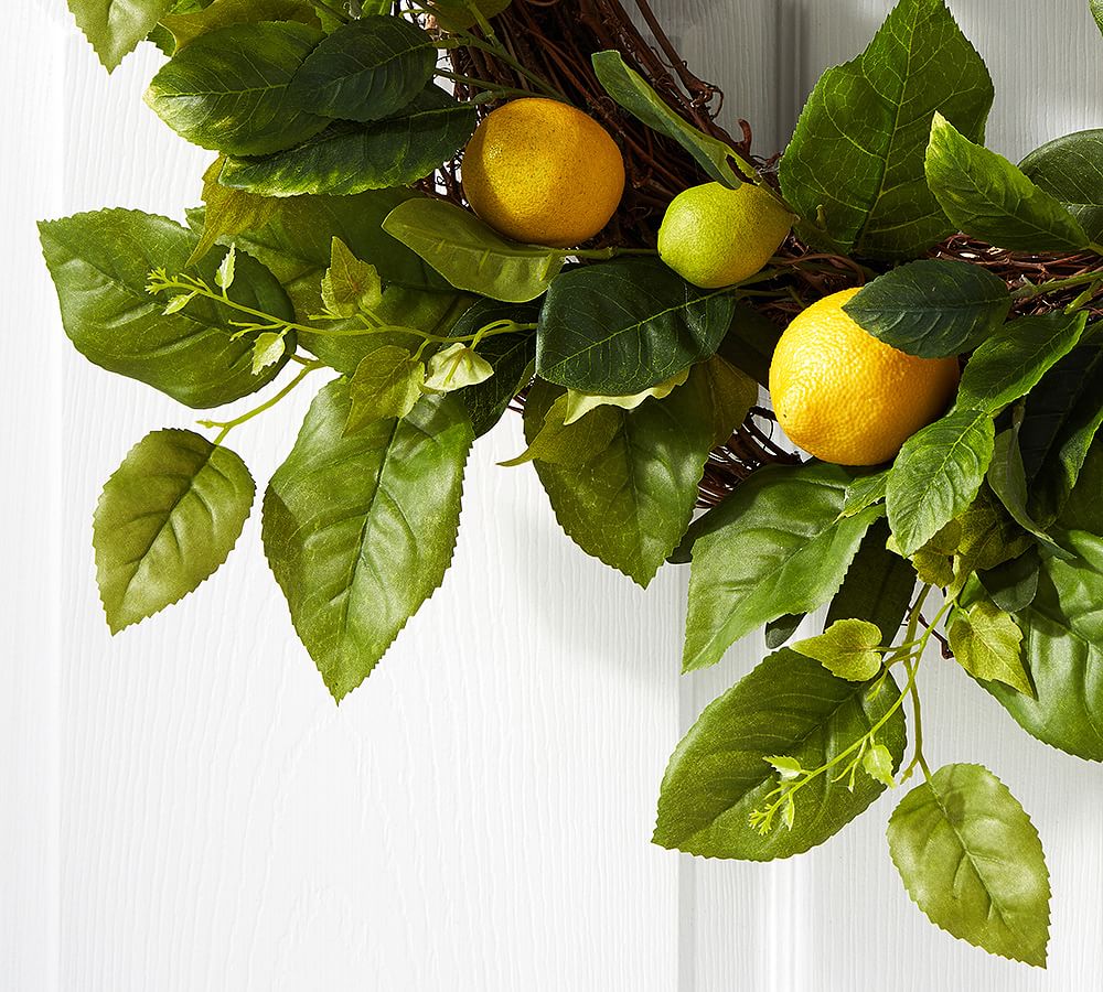 Faux Lemon Wreath | Pottery Barn