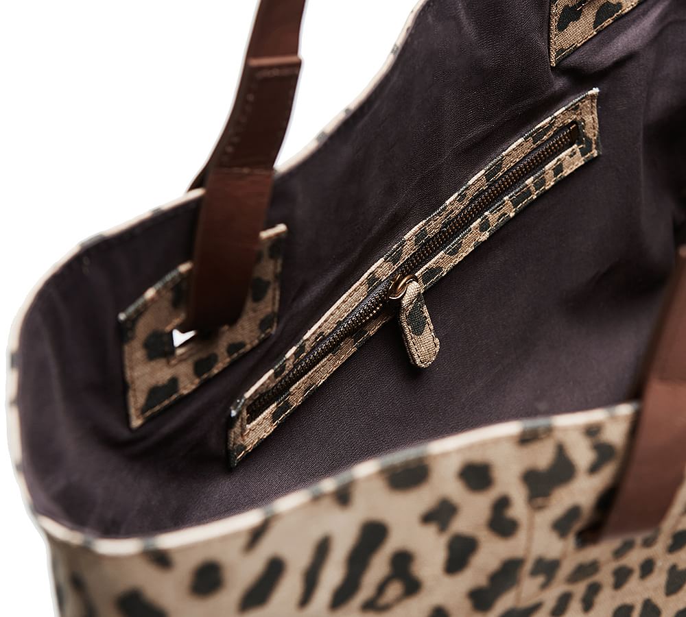 Leopard Bucket Tote Bag | Pottery Barn