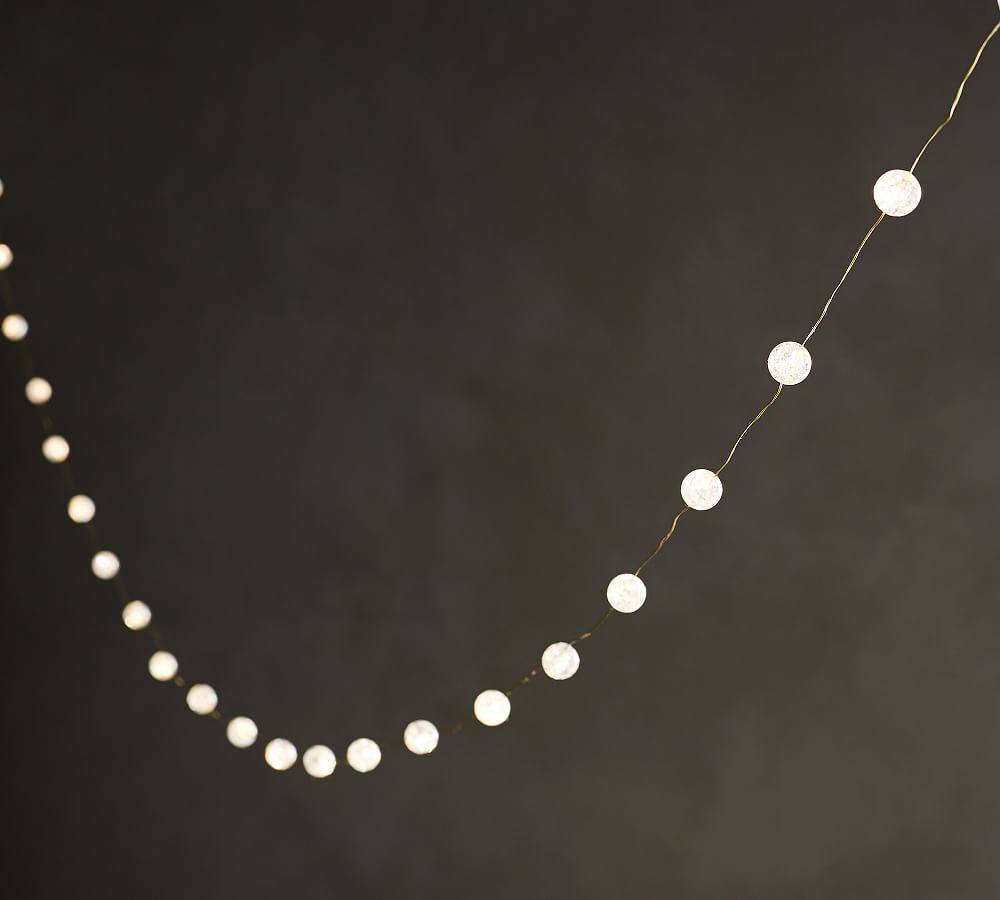Crackle Sphere String Lights | Pottery Barn