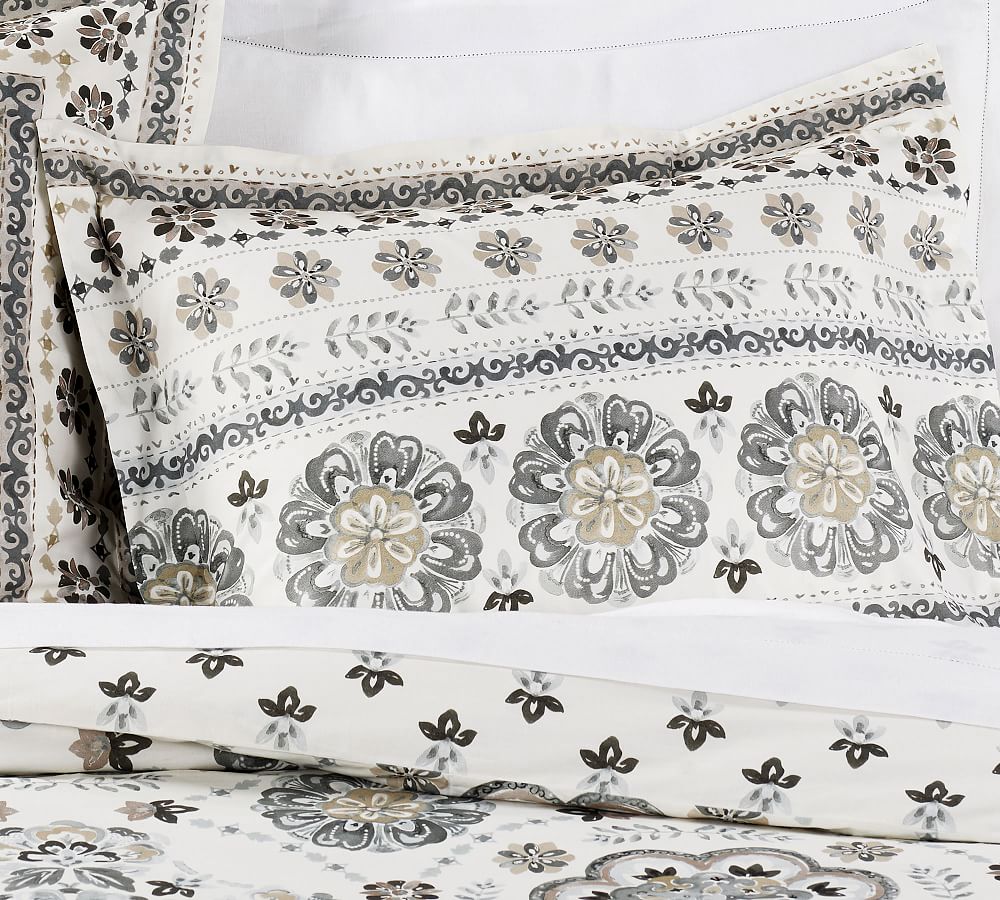 Lila Reversible Organic Pillow Sham | Pottery Barn