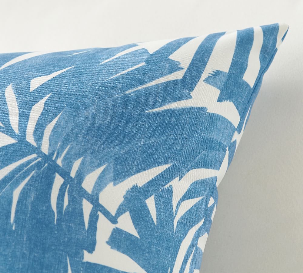 Outdoor All Over Palm Throw Pillow | Pottery Barn