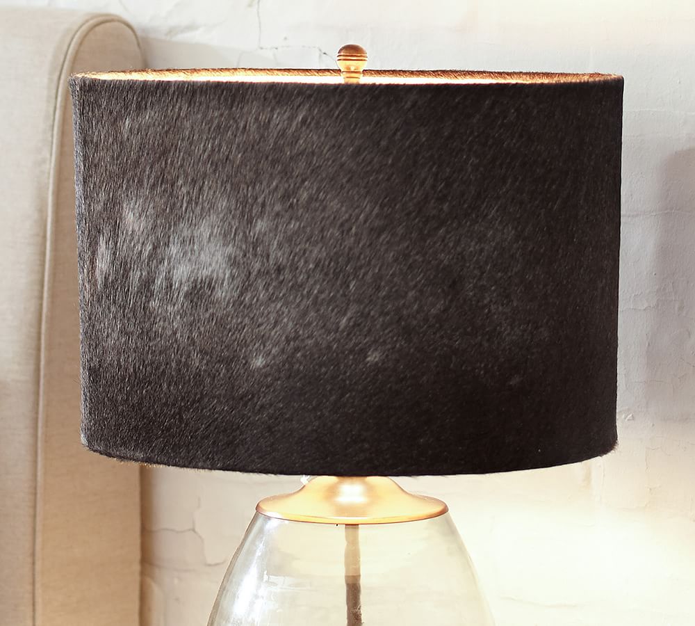 Rhea Cow Hide Lamp Shade | Pottery Barn