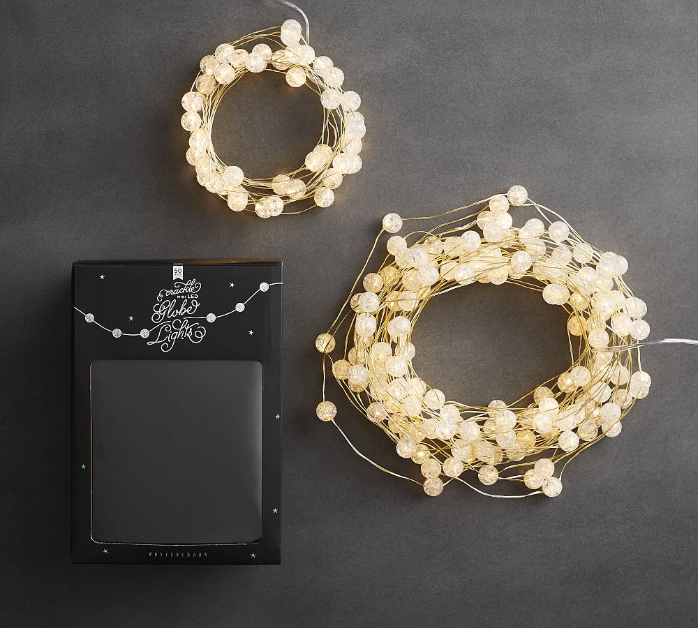 Crackle Sphere String Lights | Pottery Barn