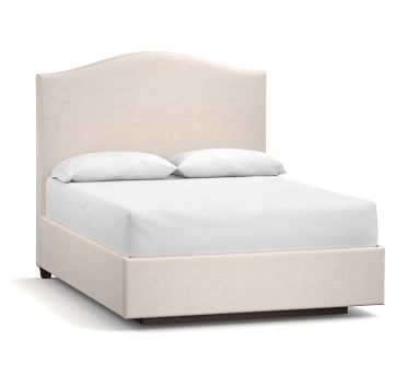 Raleigh Curved Upholstered Storage Bed | Pottery Barn