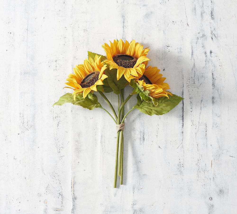 Sunflower Bundle | Artificial Flowers | Pottery Barn
