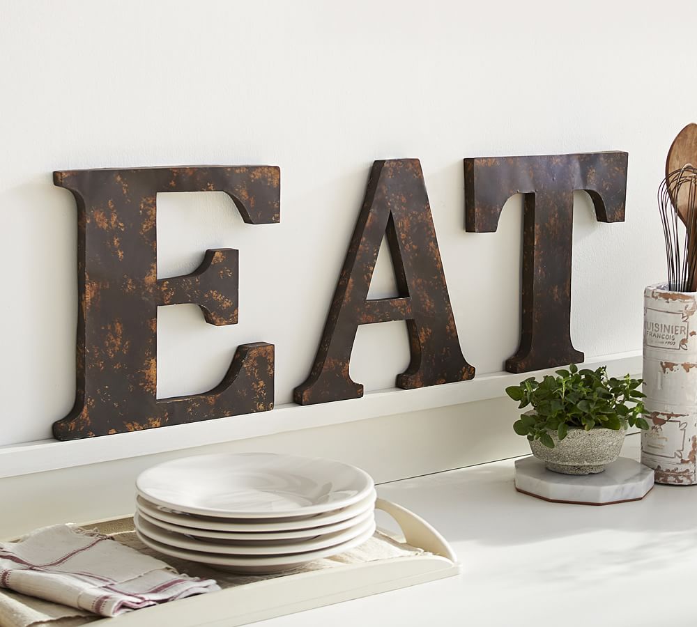 Rustic Metal Letters | Wall Decor | Pottery Barn
