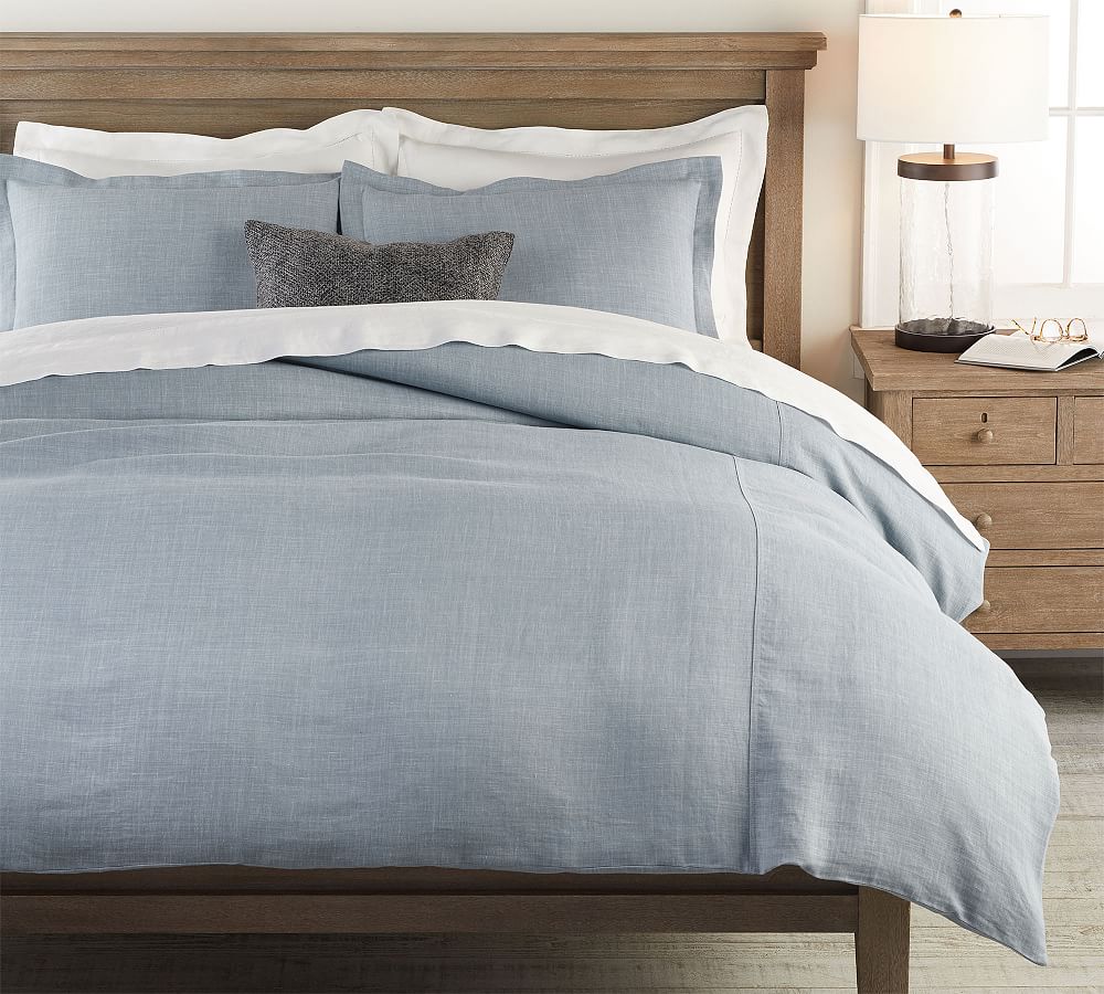 Belgian Linen Duvet Cover & Shams Made with Libeco™ Linen | Pottery Barn