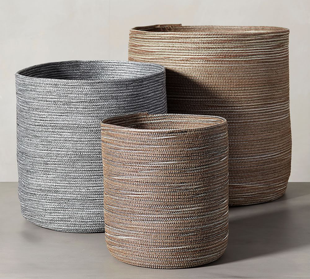 Kiel Rope Weave Storage Baskets - Brown | Pottery Barn