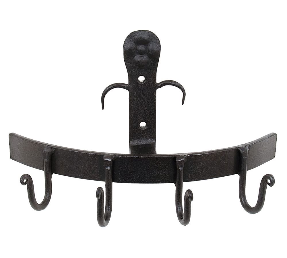 Wrought Iron Row of Hooks | Pottery Barn