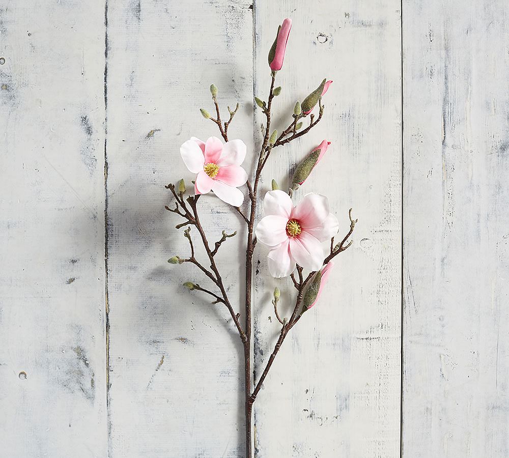 Faux Magnolia Branch | Artificial Flowers | Pottery Barn