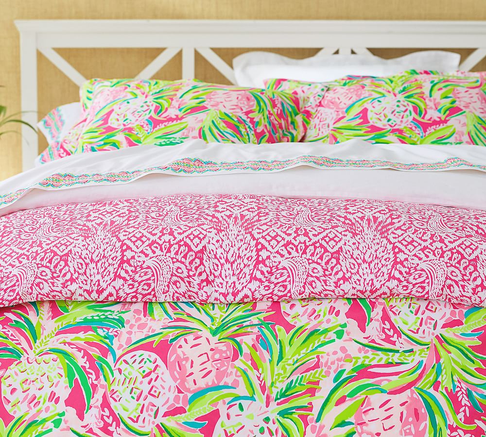 Lilly Pulitzer Alotta Colada Reversible Percale Patterned Duvet Cover ...