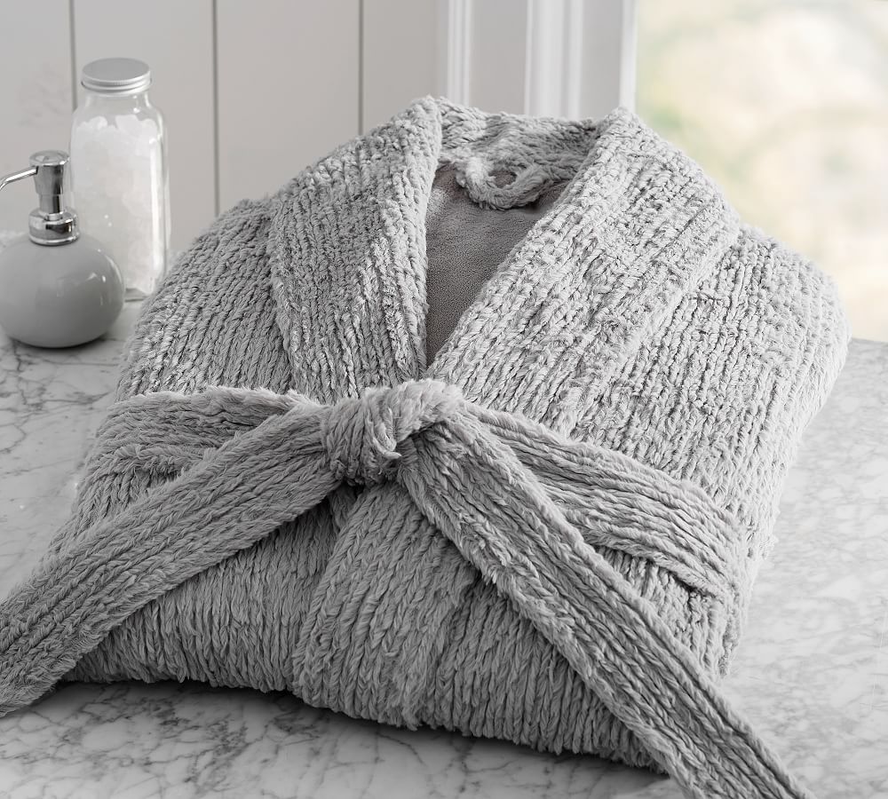 Furry Knit Robe | Pottery Barn