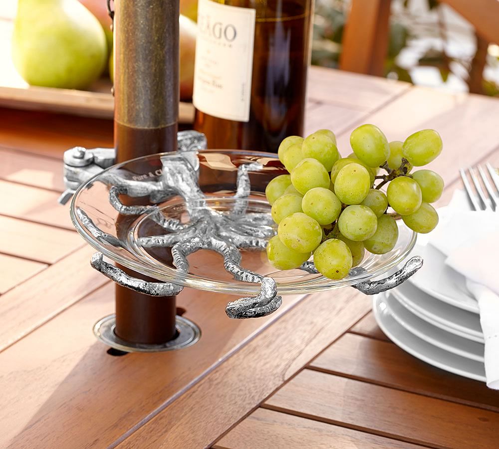 Octopus Umbrella Stand Appetizer Plate | Pottery Barn