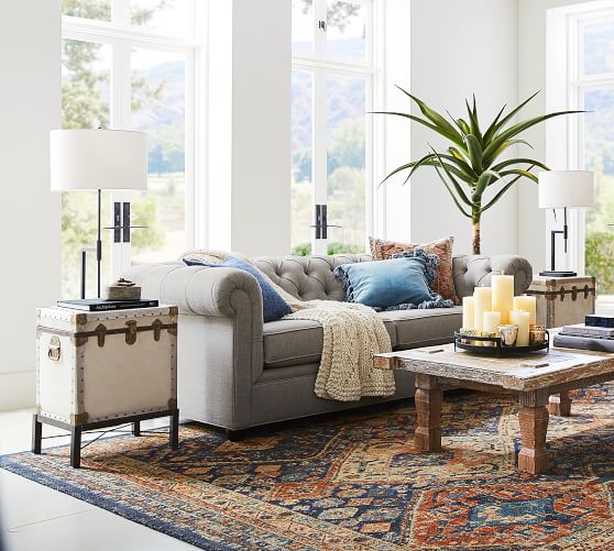 Ludlow Rectangular Trunk End Table | Pottery Barn