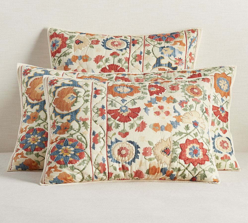 Penelope Handcrafted Quilted Sham | Pottery Barn