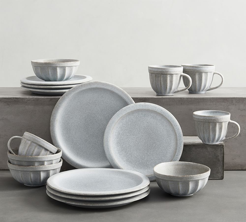 Mendocino Stoneware 16-Piece Dinnerware Set | Pottery Barn