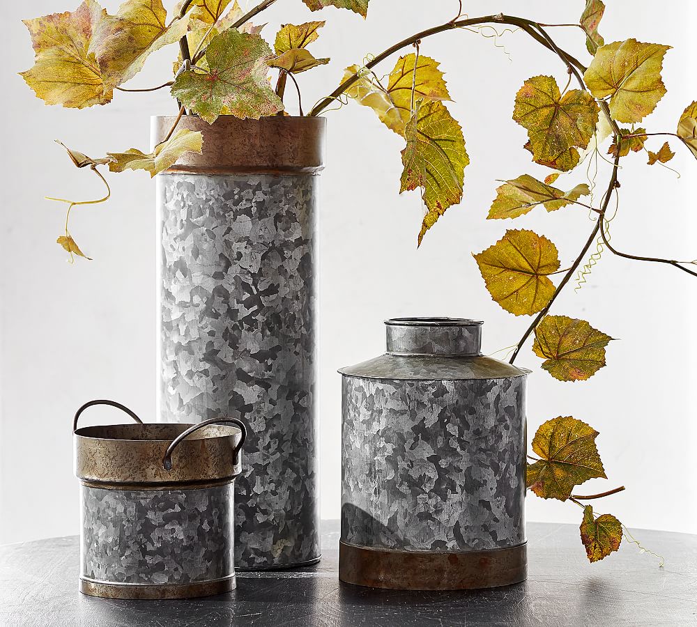 Galvanized Vases | Pottery Barn