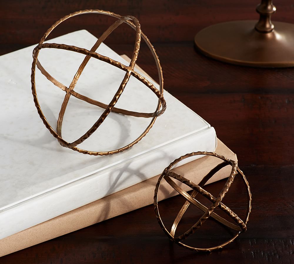 Textured Metal Spheres | Pottery Barn