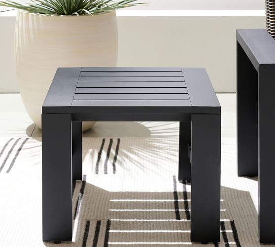 Malibu Metal Outdoor Side Table | Pottery Barn