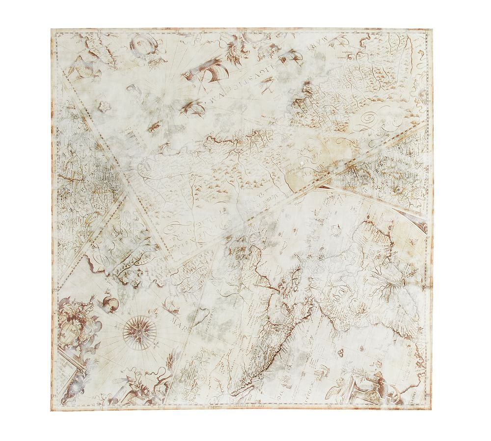 Treasure Map Table Throw | Pottery Barn