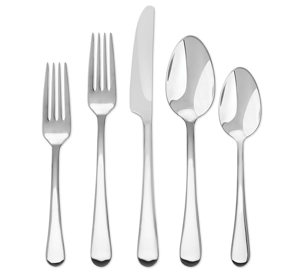 Mirabella Mirrored Stainless Steel 20-Piece Flatware Set | Pottery Barn