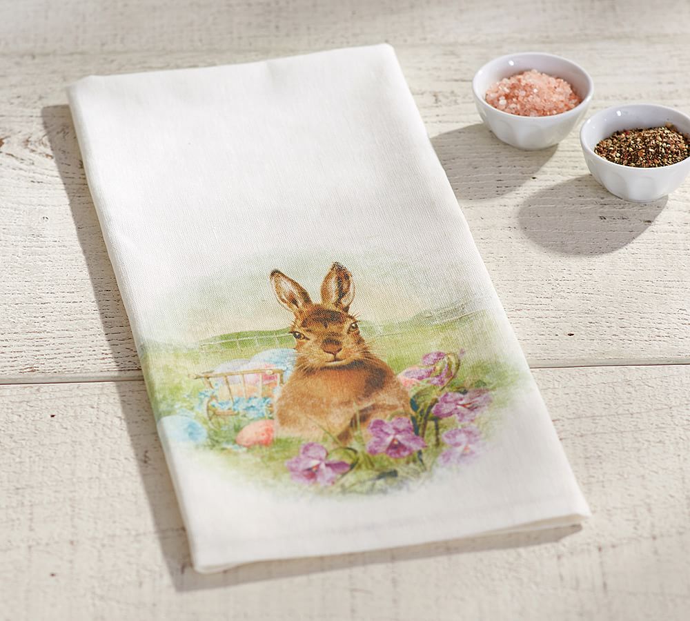 Meadow Bunny Kitchen Towel | Pottery Barn