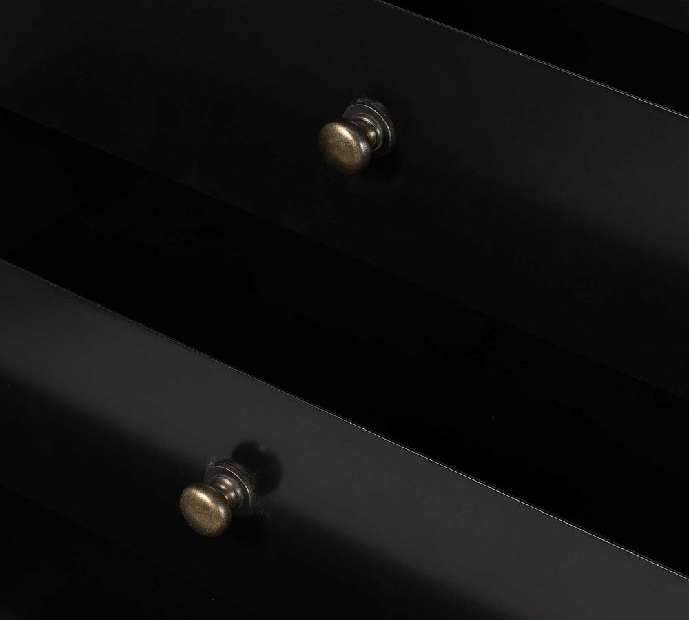 Harmon Metal Open Bookcase with Drawers | Pottery Barn