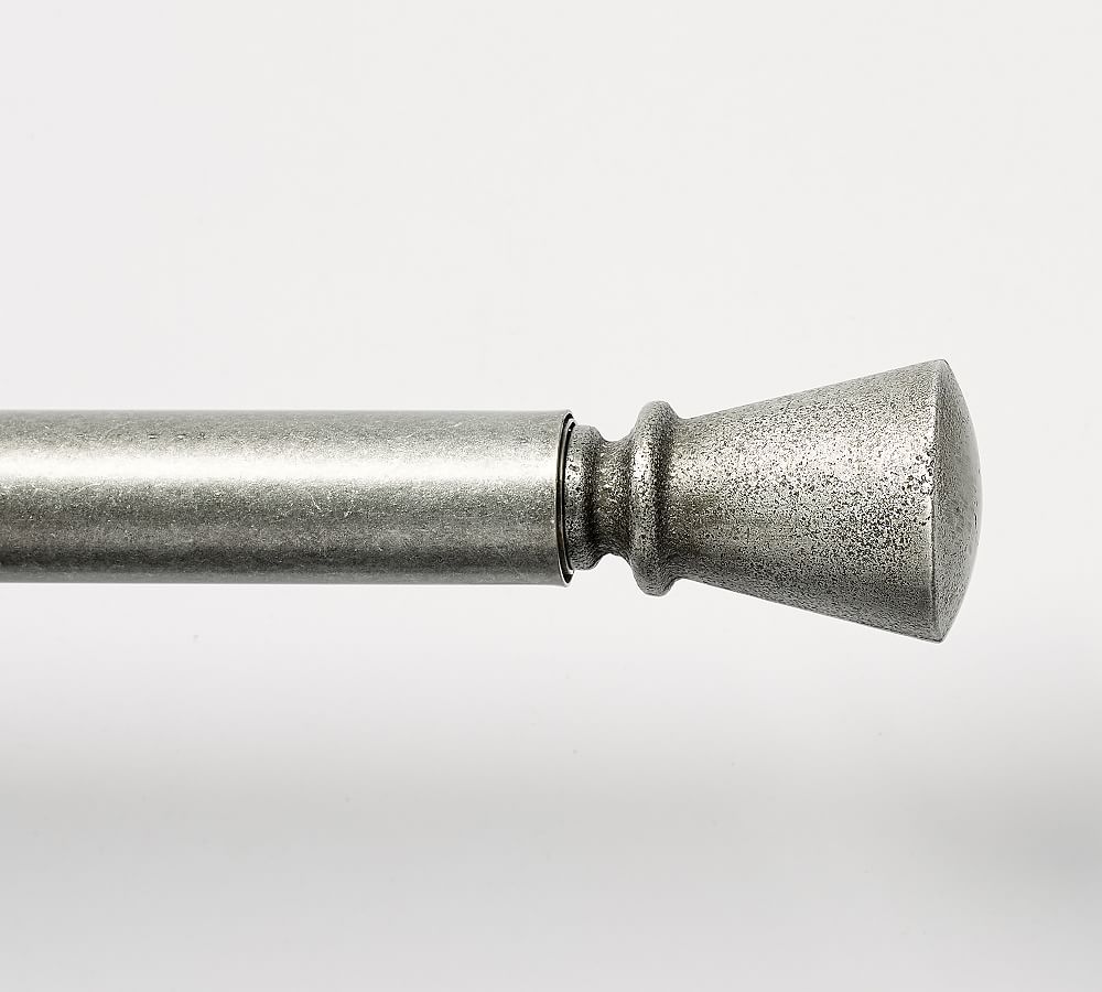 Cast Iron Pewter Curtain Hardware Collection | Pottery Barn