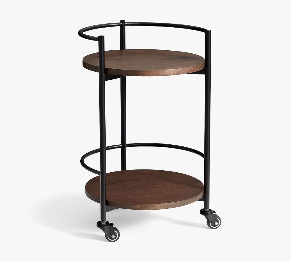 Warren Round Bar Cart | Pottery Barn