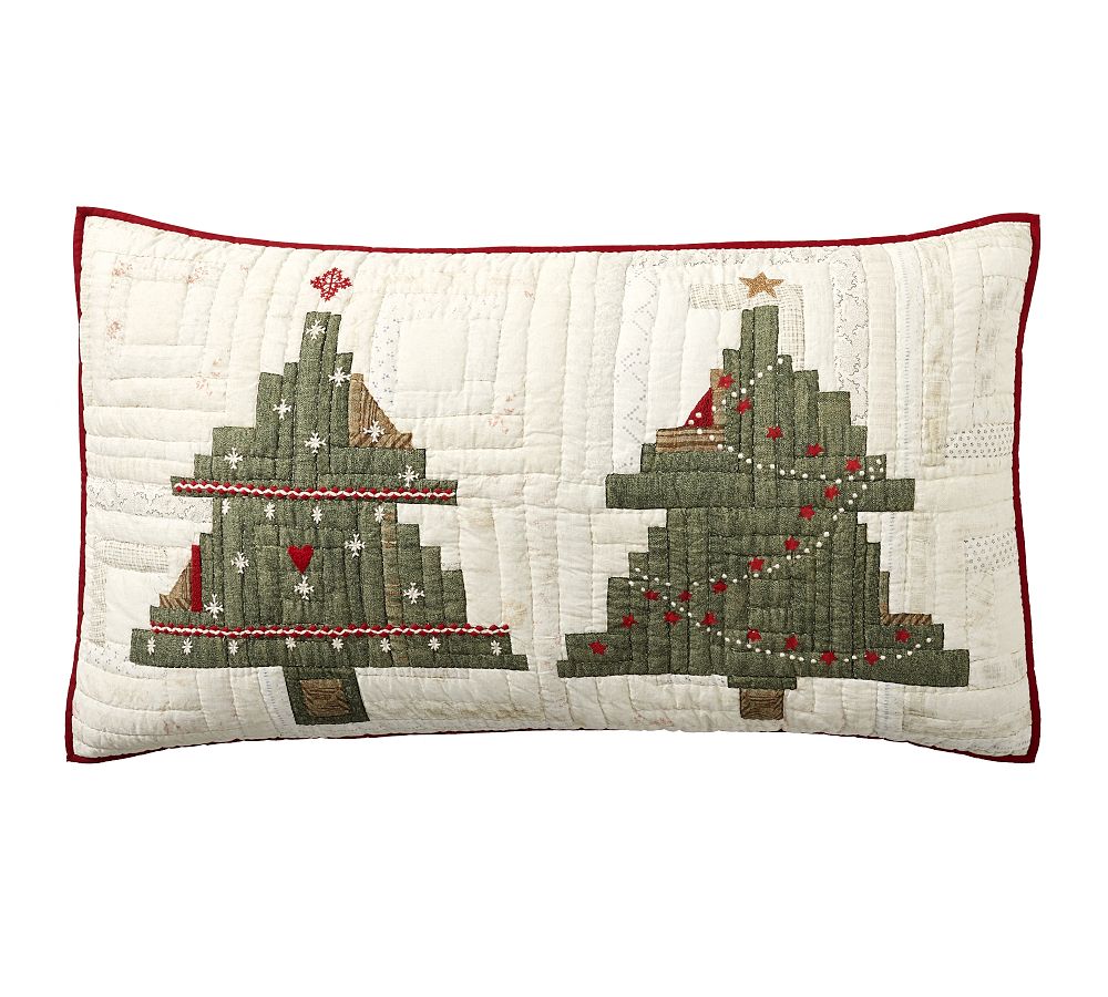 Arden Tree Handcrafted Applique Quilted Sham | Pottery Barn