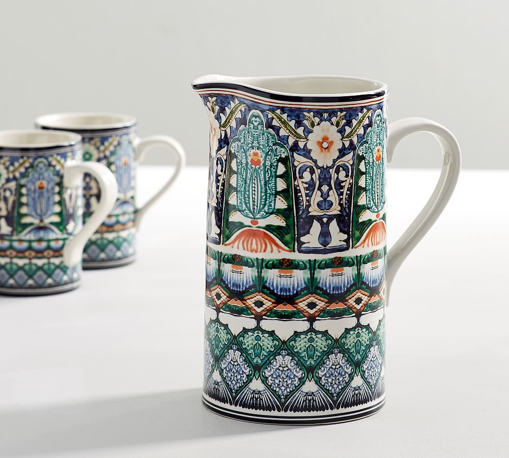 Mezze Pitcher - Blue | Pottery Barn