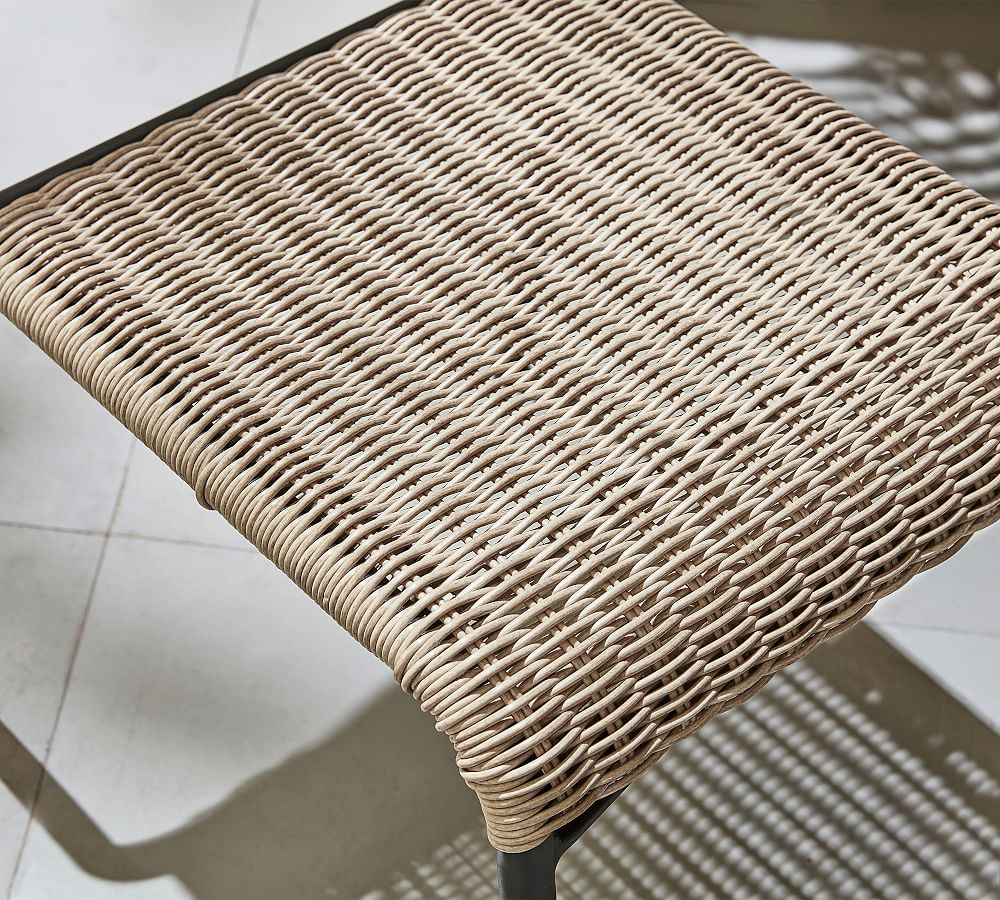 Tulum Wicker Patio Stacking Outdoor Dining Chair | Pottery Barn