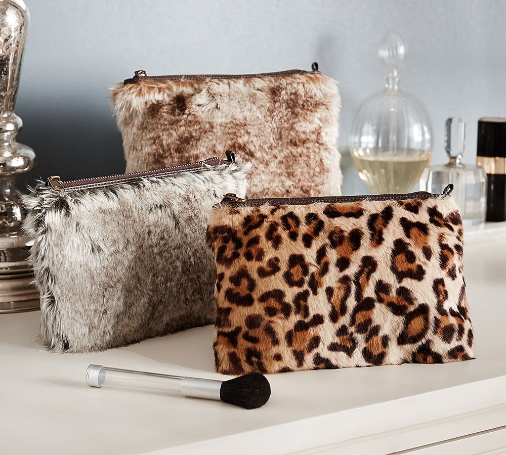 Faux Fur Pouch | Travel Accessories | Pottery Barn