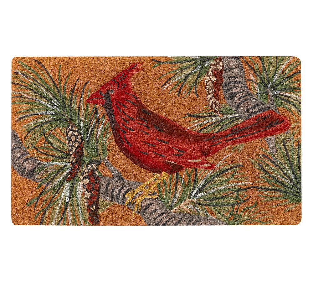 Holiday Cardinal Doormat | Pottery Barn