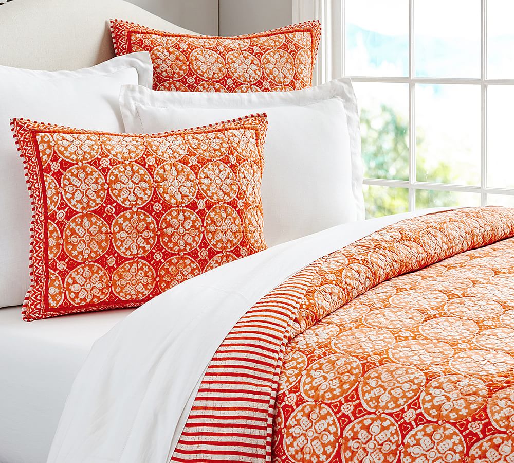 Phoebe Tile Quilt & Shams | Pottery Barn