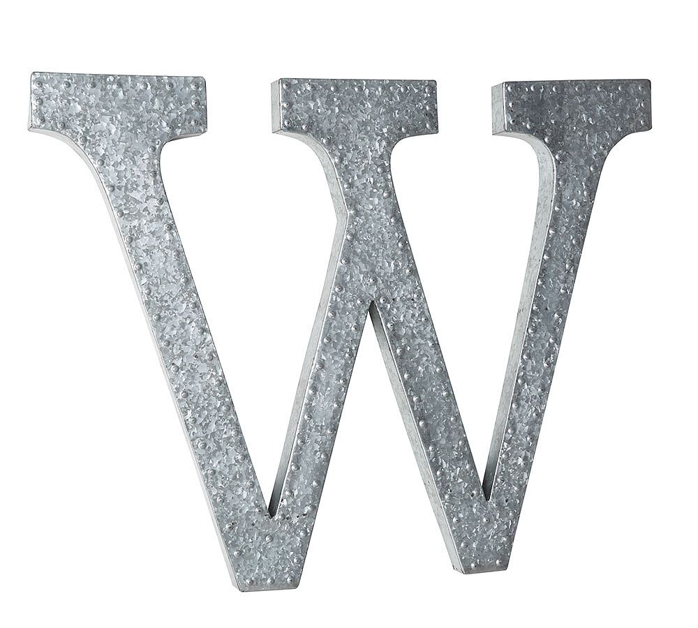 Hanging Galvanized Letters | Wall Decor | Pottery Barn